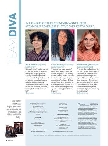 DIVA Magazine - Apr-22 Subscriptions | Pocketmags