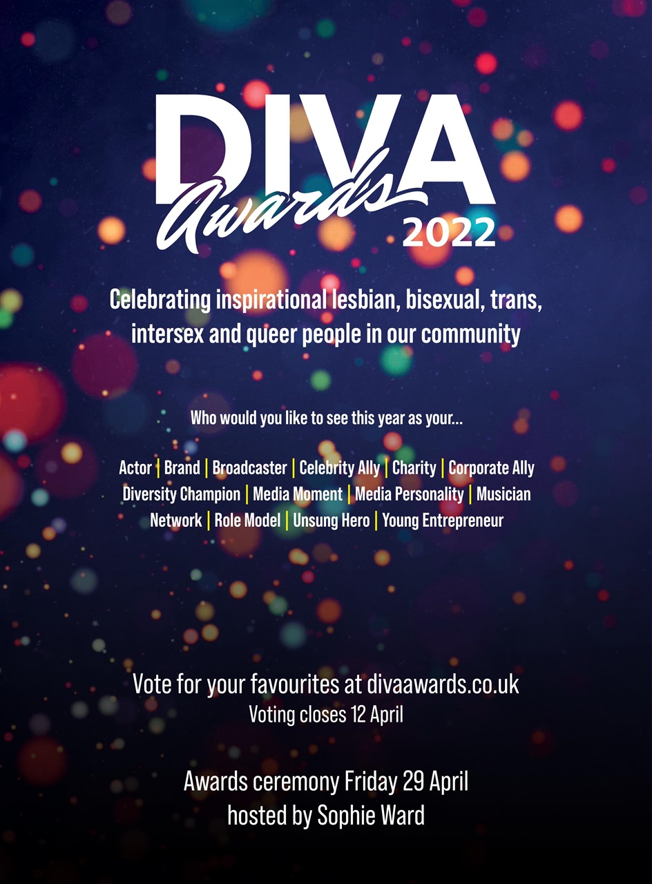 DIVA Magazine - Apr-22 Subscriptions | Pocketmags