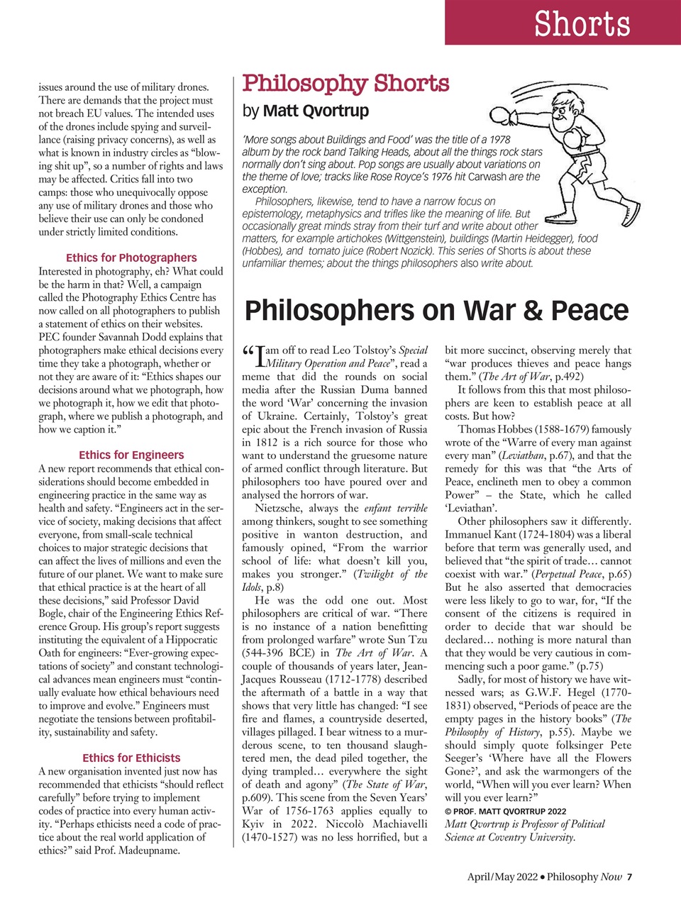 Philosophy Now Magazine - Apr-May 2022 Back Issue