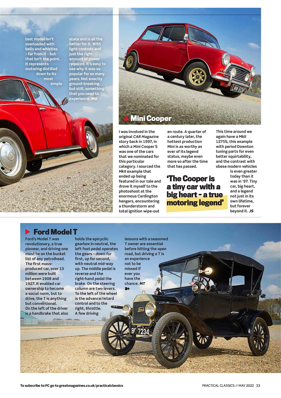 Practical Classics Magazine - May 22 Back Issue