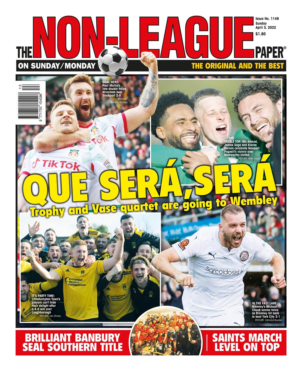 The Non-League Football Paper Magazine - 3 Apr 2022 Back Issue