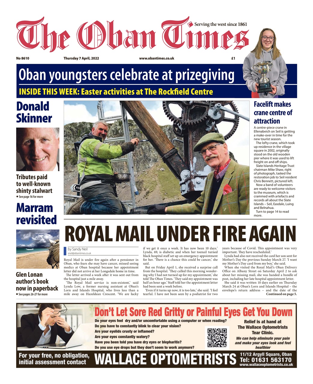 The Oban Times & Lochaber Times Magazine - 7th April, 2022 Back Issue