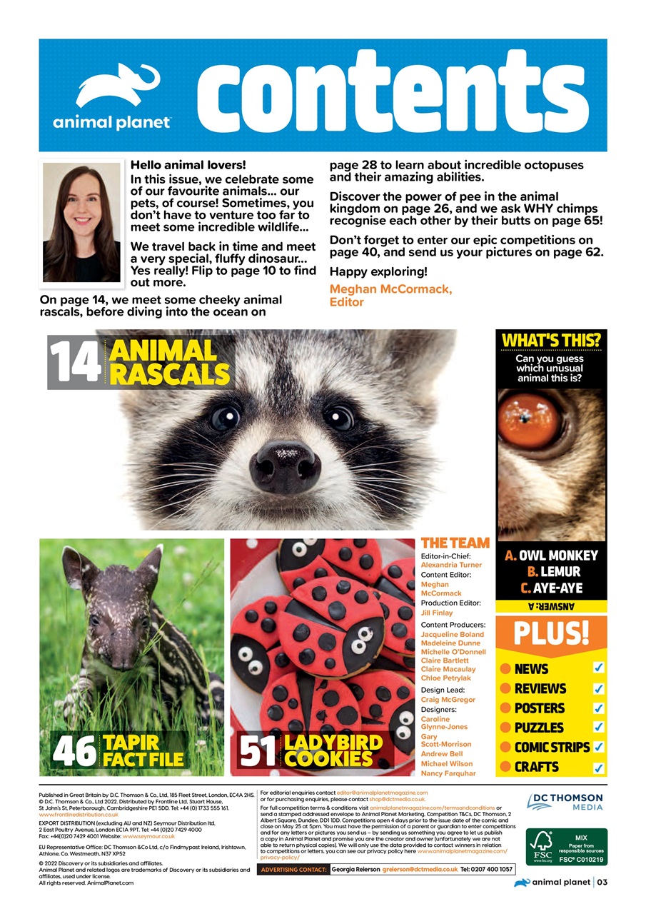 Animal Planet Kids Magazine - Issue 16 Back Issue