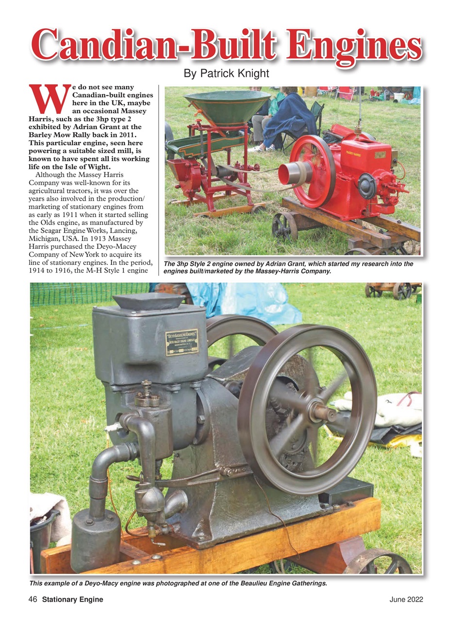 Stationary Engine Magazine - Jun-22 Back Issue