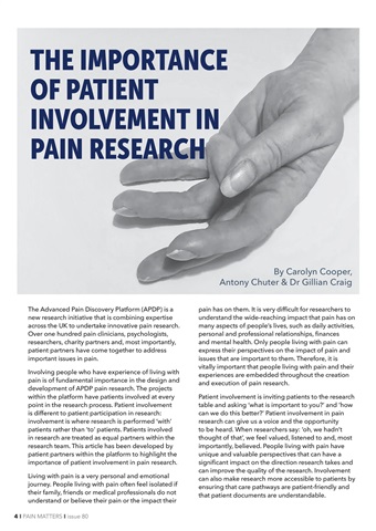 Pain Matters Magazine - 80 Subscriptions | Pocketmags