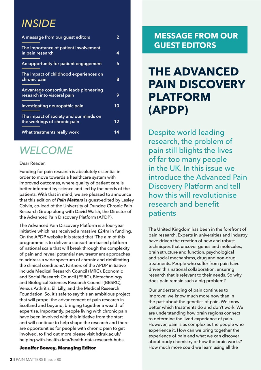 Pain Matters Magazine - 80 Subscriptions | Pocketmags