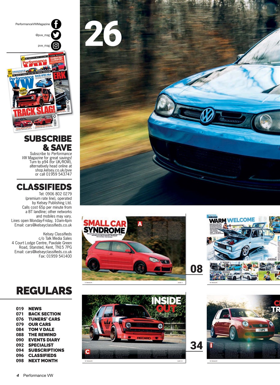 Performance VW Magazine - Jul-22 Back Issue