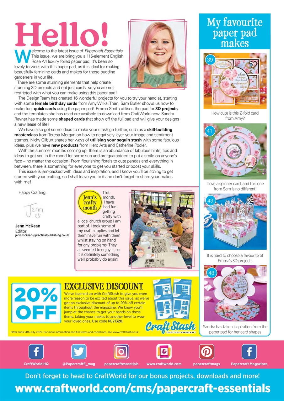 Papercraft Essentials Magazine - Issue 213 Subscriptions | Pocketmags