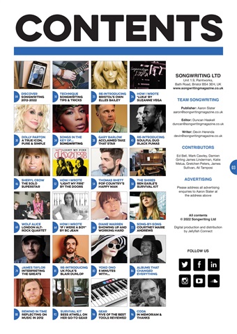 Songwriting Magazine - Spring 2022 Subscriptions | Pocketmags