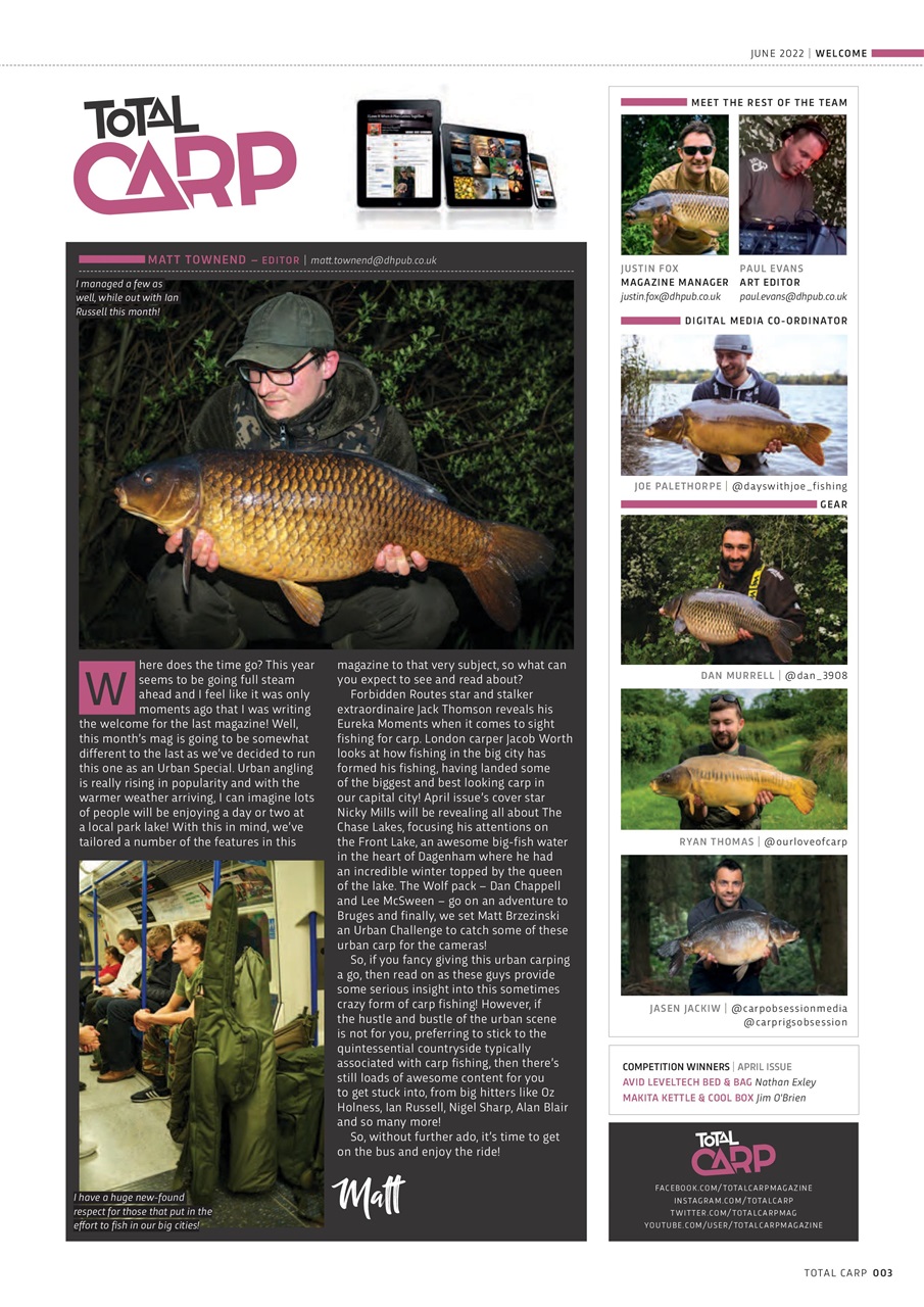 Total Carp Magazine - June 2022 Subscriptions | Pocketmags