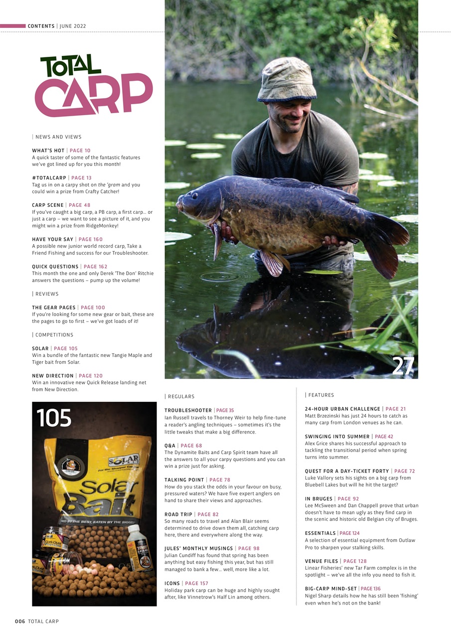 Total Carp Magazine - June 2022 Subscriptions | Pocketmags