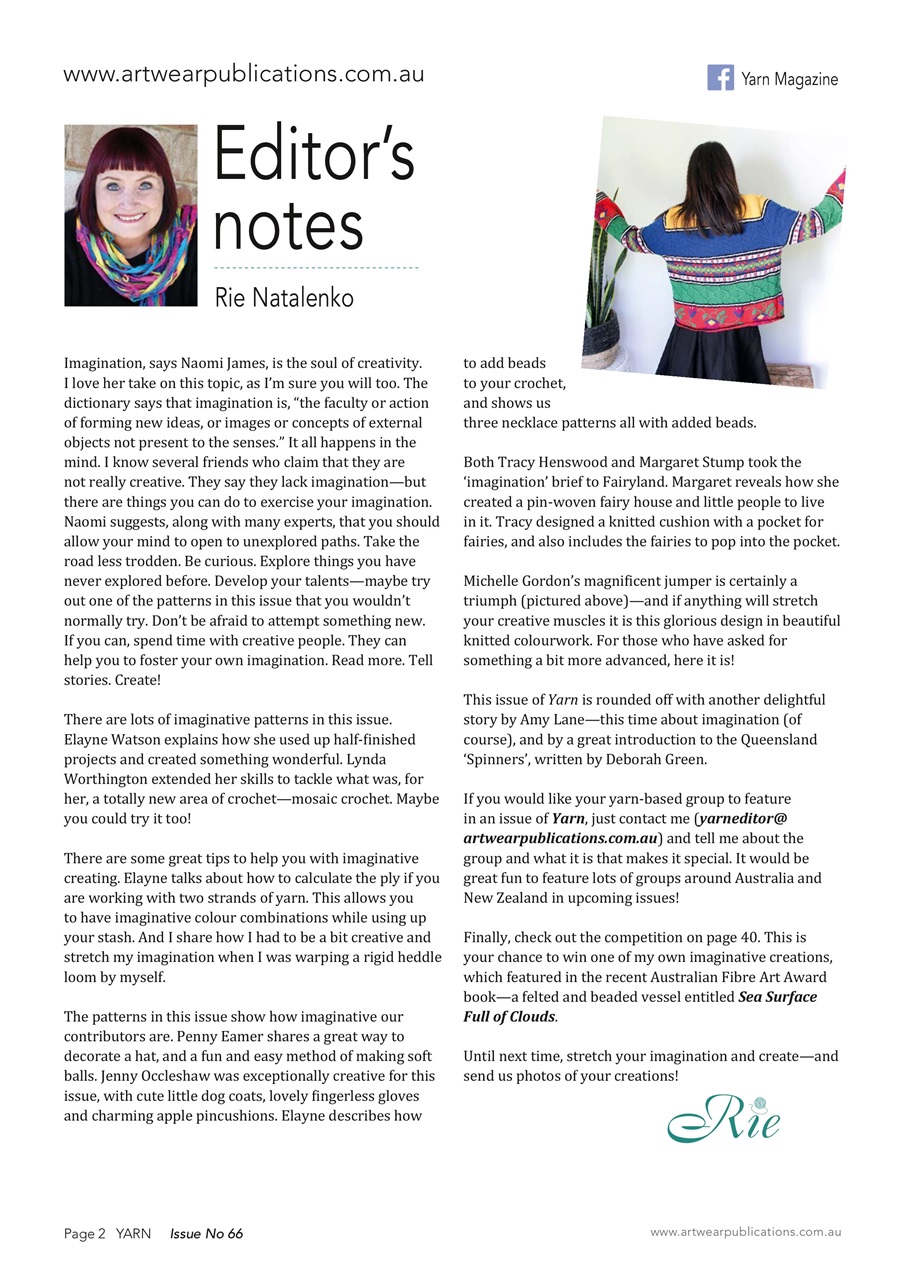 Yarn Magazine - Yarn Mag Issue 66 Subscriptions | Pocketmags