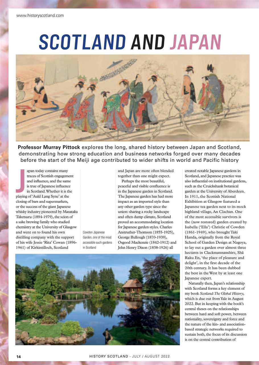 History Scotland Magazine - July-Aug 2022 Subscriptions | Pocketmags