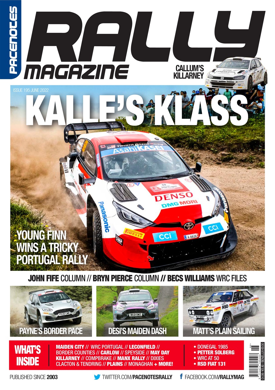 Pacenotes Rally magazine - Issue 195 - JUN 2022 Back Issue