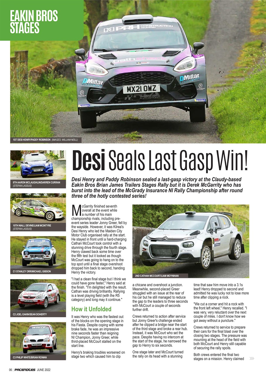 Pacenotes Rally magazine - Issue 195 - JUN 2022 Back Issue