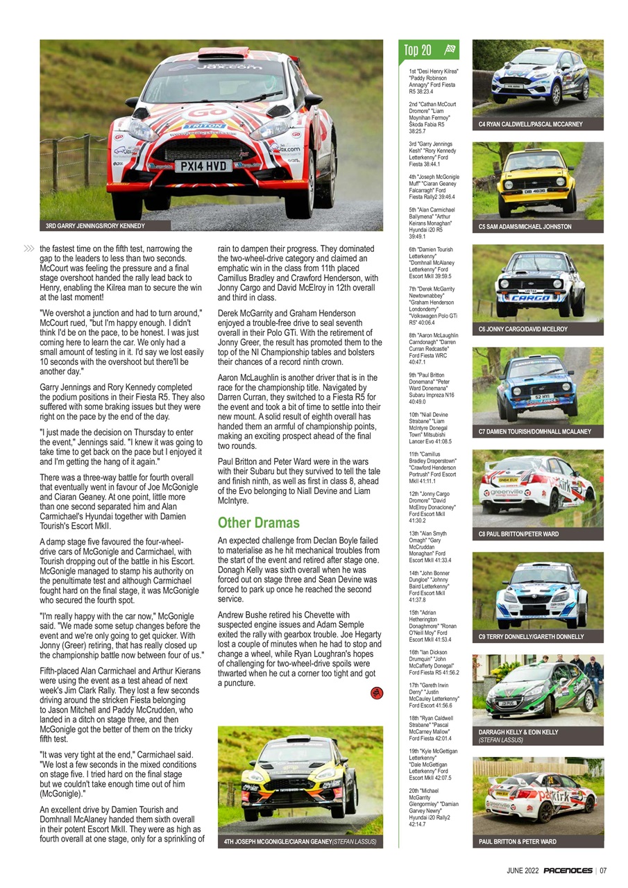 Pacenotes Rally magazine - Issue 195 - JUN 2022 Back Issue