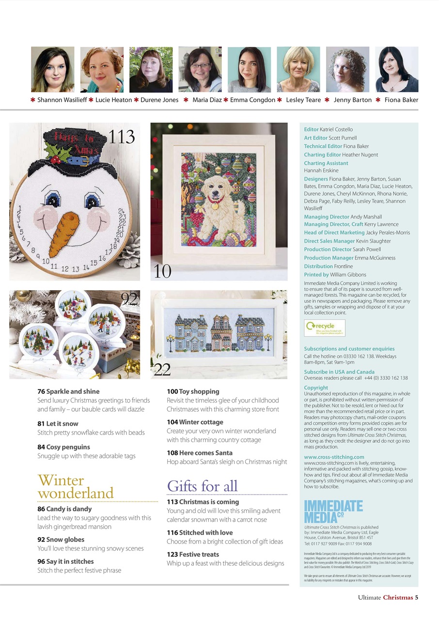 The World of Cross Stitching Magazine - Ultimate Cross Stitch Christmas ...