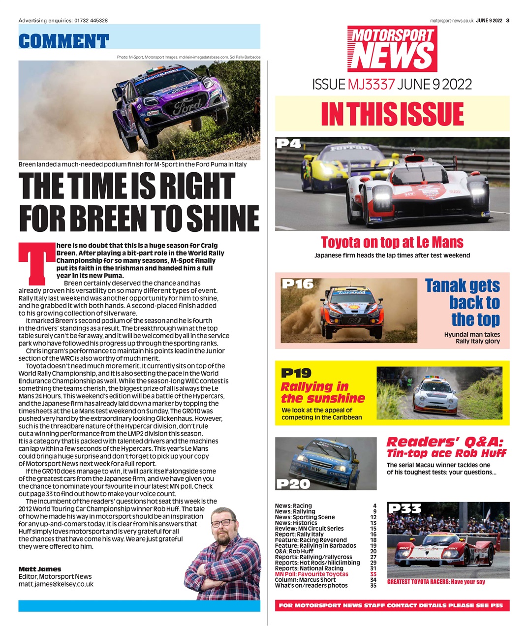 Motorsport News Magazine - 09-Jun-22 Back Issue