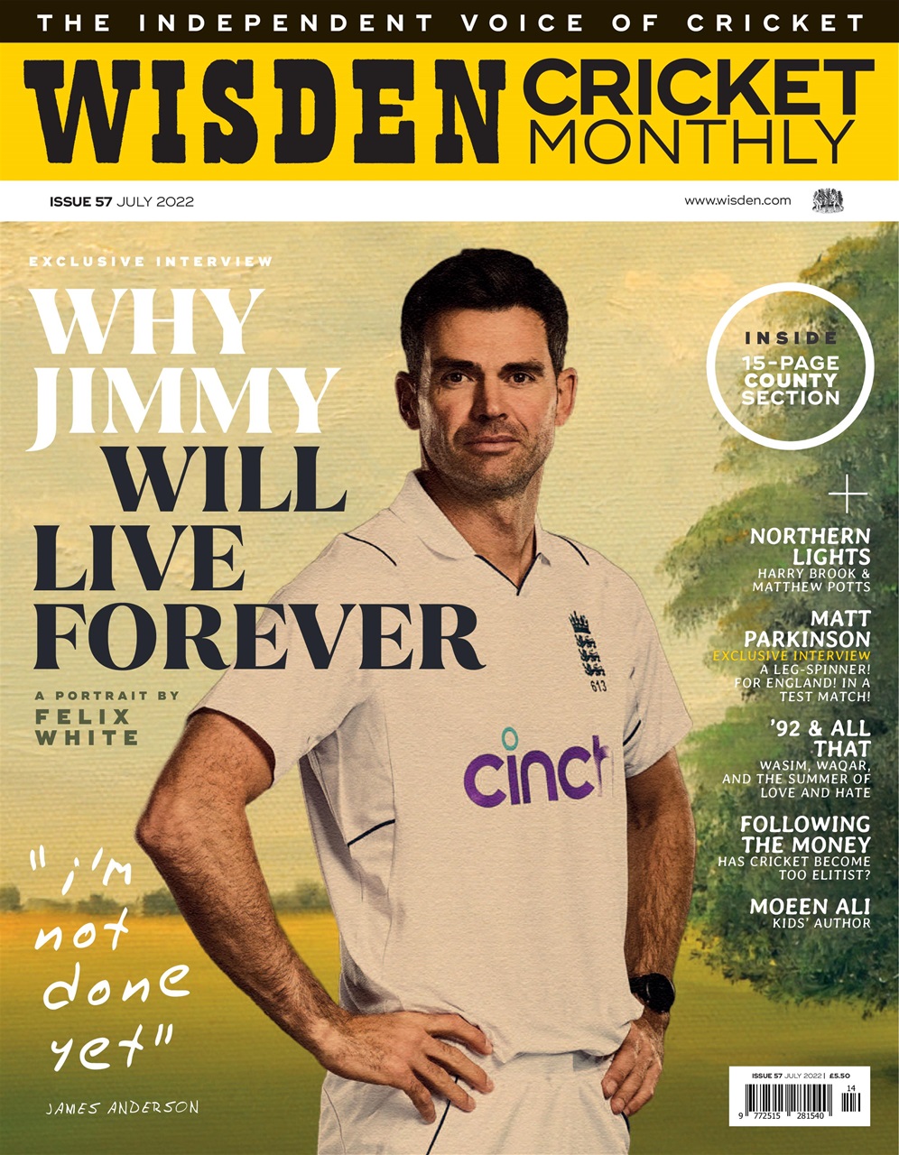 Wisden Cricket Monthly Magazine - July 2022 Back Issue