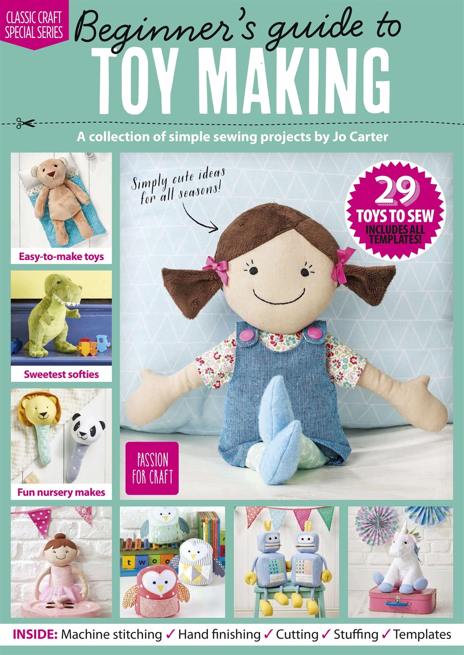 Simply Sewing Magazine - Beginners Guide To Toy Making Special Issue