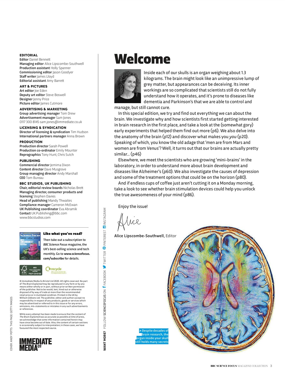 BBC Science Focus Magazine - The Brain Explained Speciale Editie