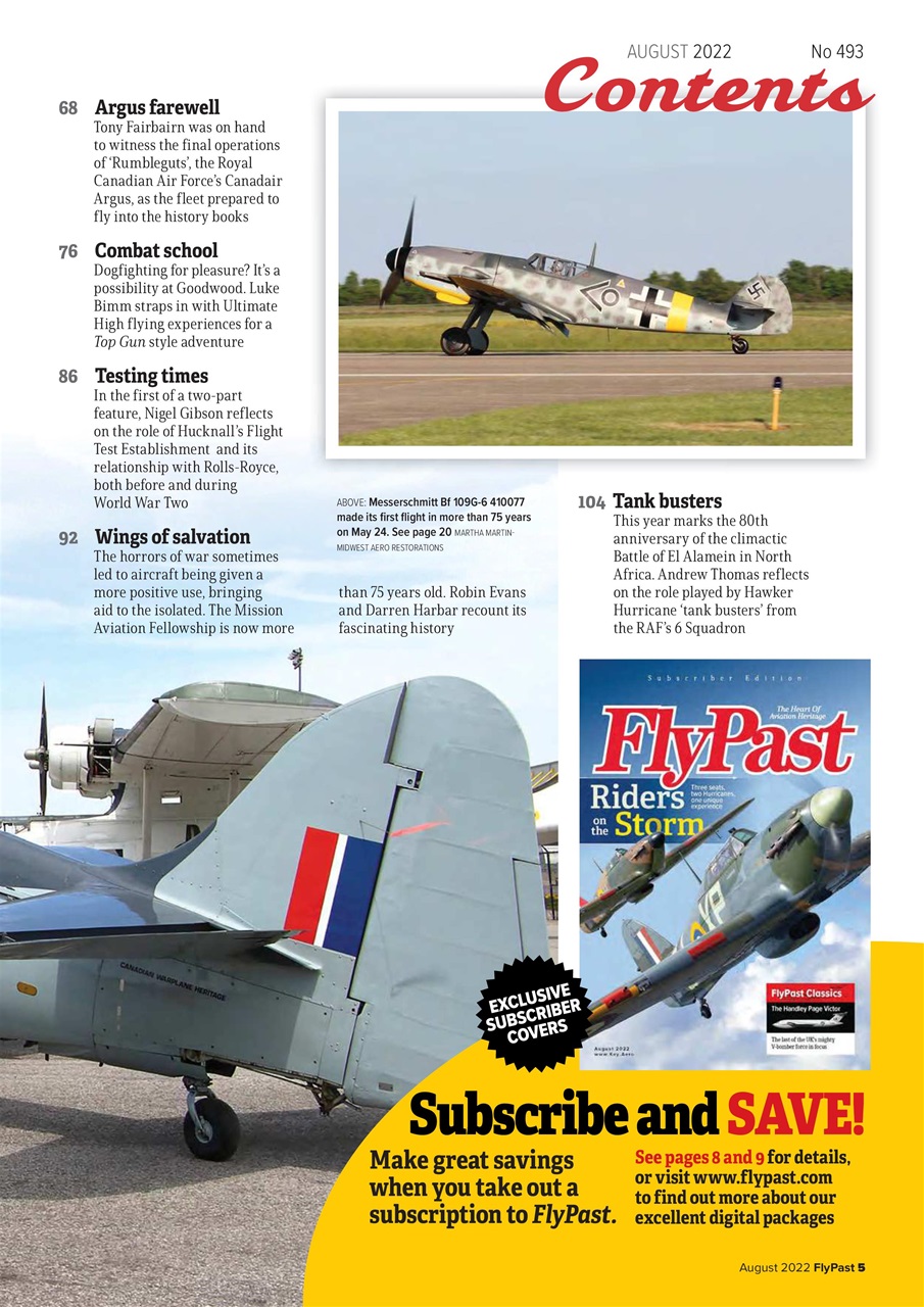 FlyPast Magazine - August 2022 Subscriptions | Pocketmags