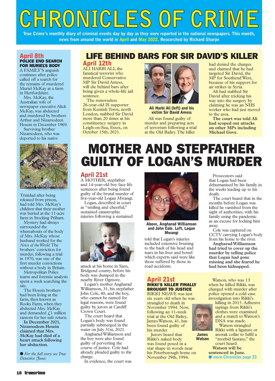 True Crime Magazine - True Crime July 2022 Subscriptions | Pocketmags