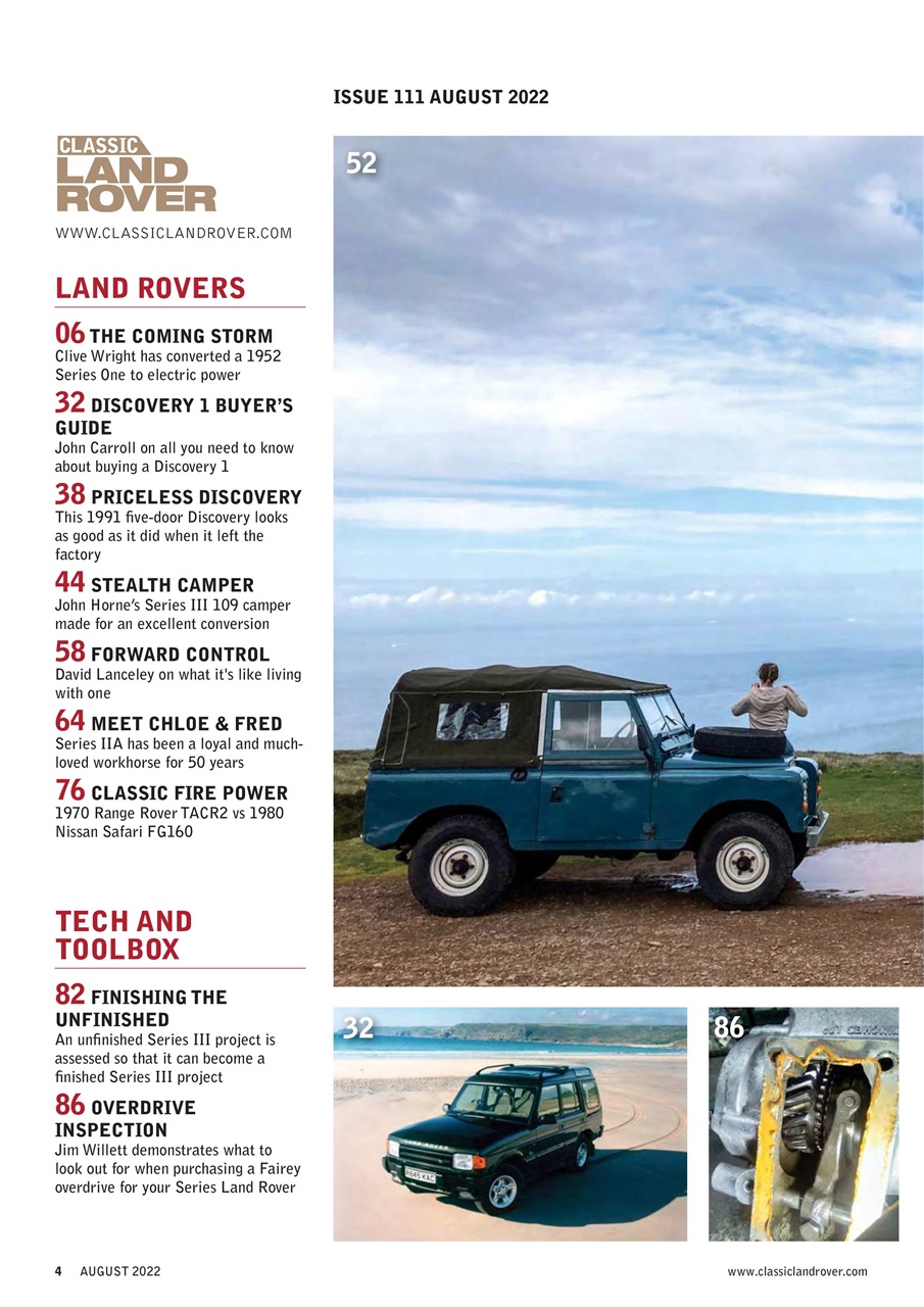 Classic Land Rover Magazine - August 2022 Subscriptions | Pocketmags
