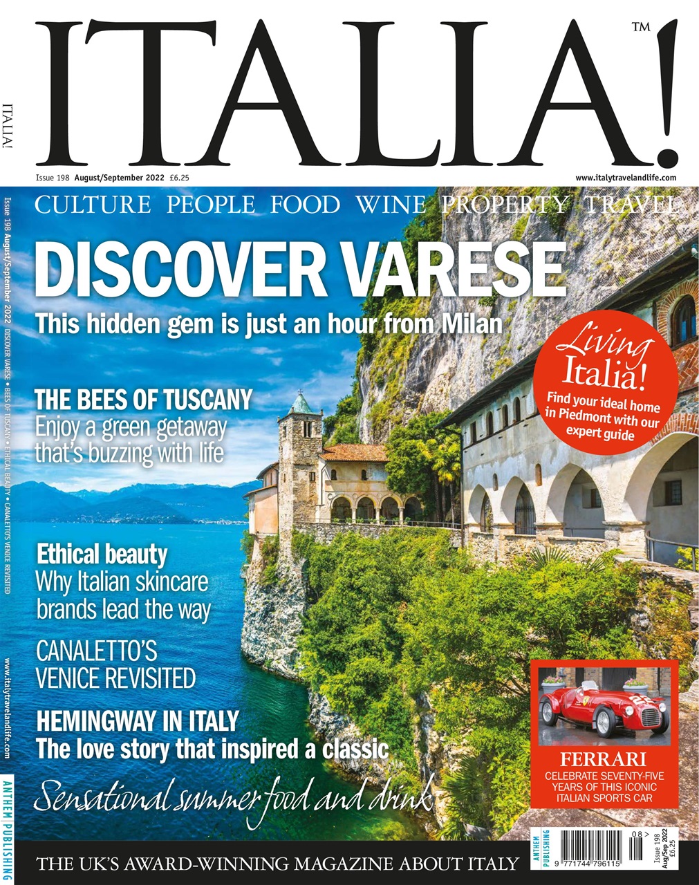 Italia! Magazine - Aug/ Sep 2022 Subscriptions | Pocketmags