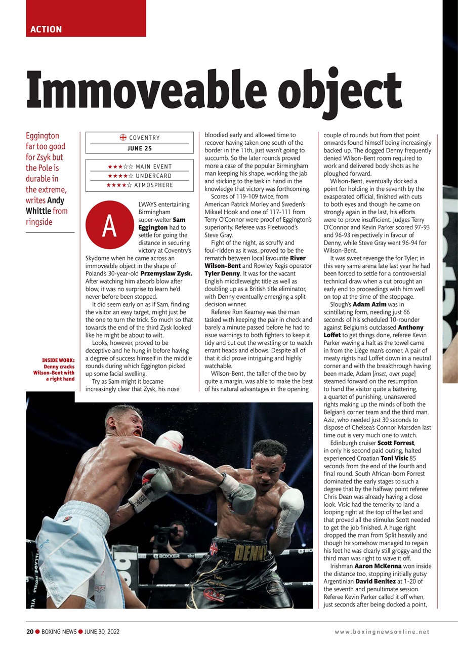 Boxing News Magazine - June 30 2022 Subscriptions | Pocketmags