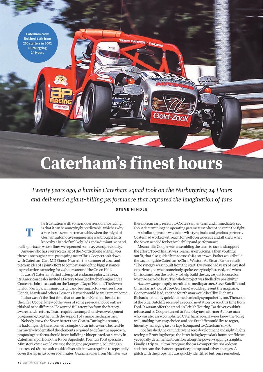 Autosport Magazine - 30 Jun 2022 Back Issue