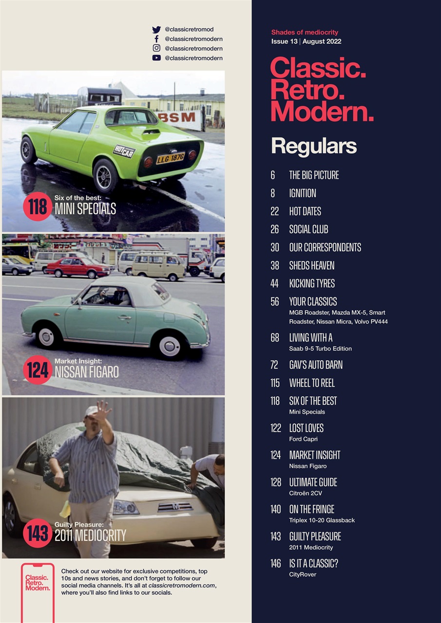 Classic.Retro.Modern. Magazine - August 2022 Subscriptions | Pocketmags
