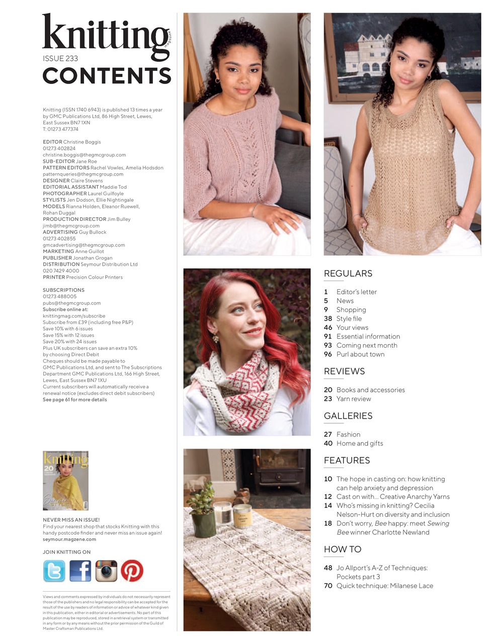 Knitting Magazine - Issue 233 Subscriptions | Pocketmags