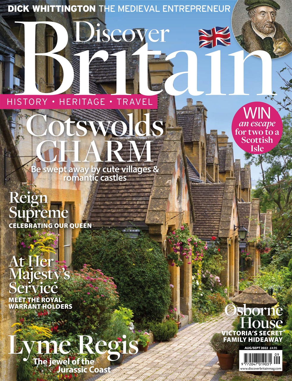 Discover Britain Magazine - Aug / Sep 22 Subscriptions | Pocketmags