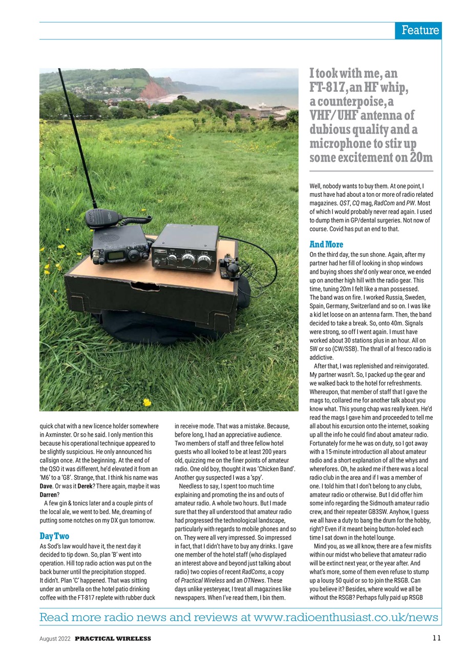 Practical Wireless Magazine - August 2022 Subscriptions | Pocketmags