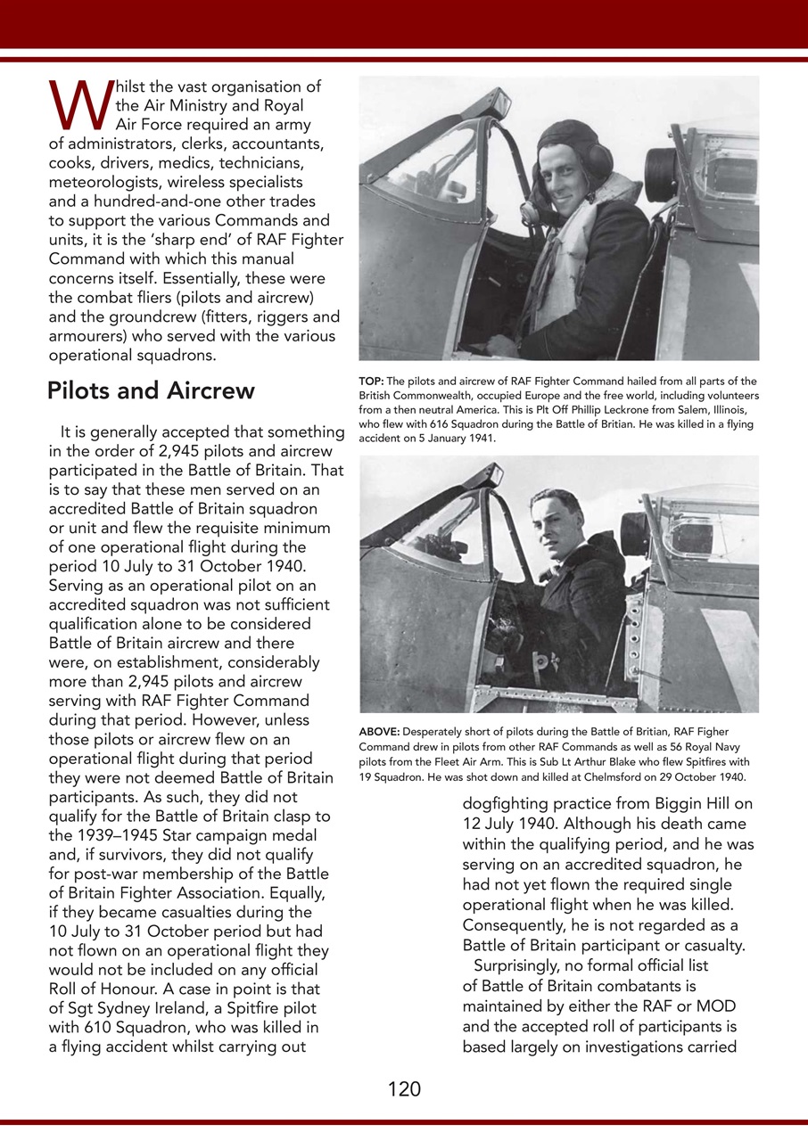 The Armourer Magazine - Battle of Britain - RAF Operations Manual ...