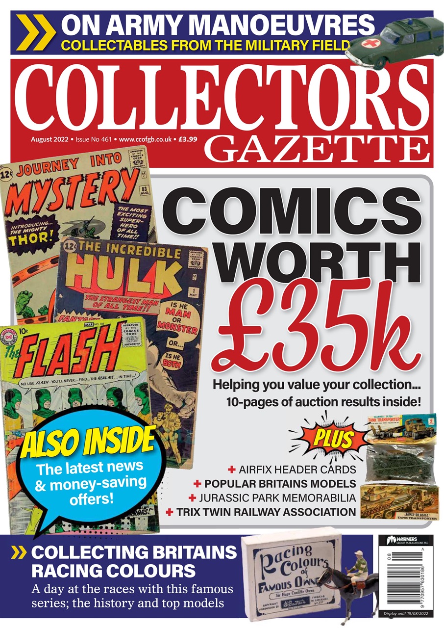 Collectors Gazette Magazine - August 2022 Subscriptions | Pocketmags