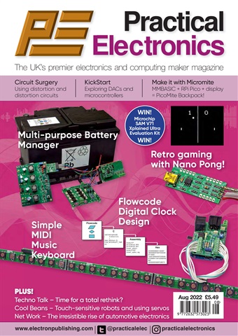 Practical Electronics Magazine - Aug-22 Subscriptions | Pocketmags