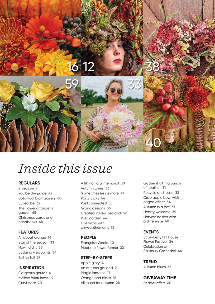 The Flower Arranger Magazine - Autumn 2022 Subscriptions | Pocketmags