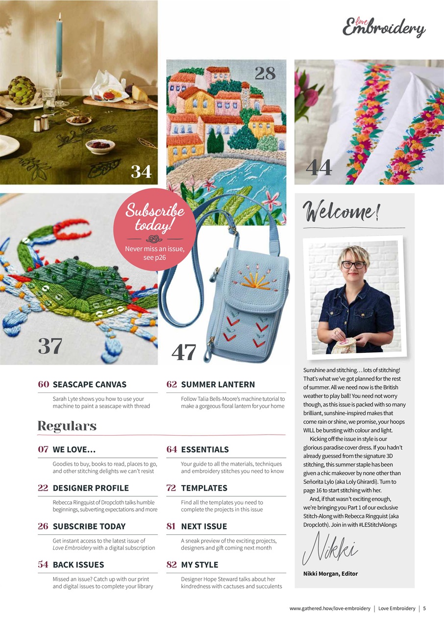 Love Embroidery Magazine - Issue 29 Subscriptions | Pocketmags