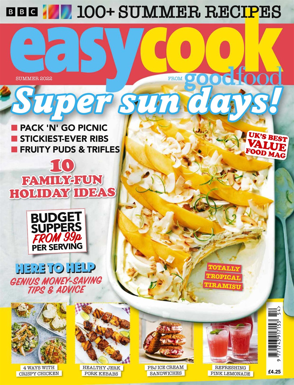 BBC Easy Cook Magazine - Summer 2022 Subscriptions | Pocketmags