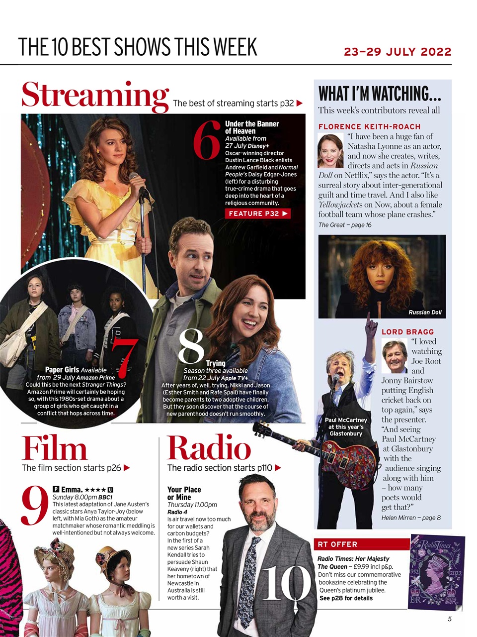 Radio Times Magazine - 23-29th July 2022 Subscriptions | Pocketmags