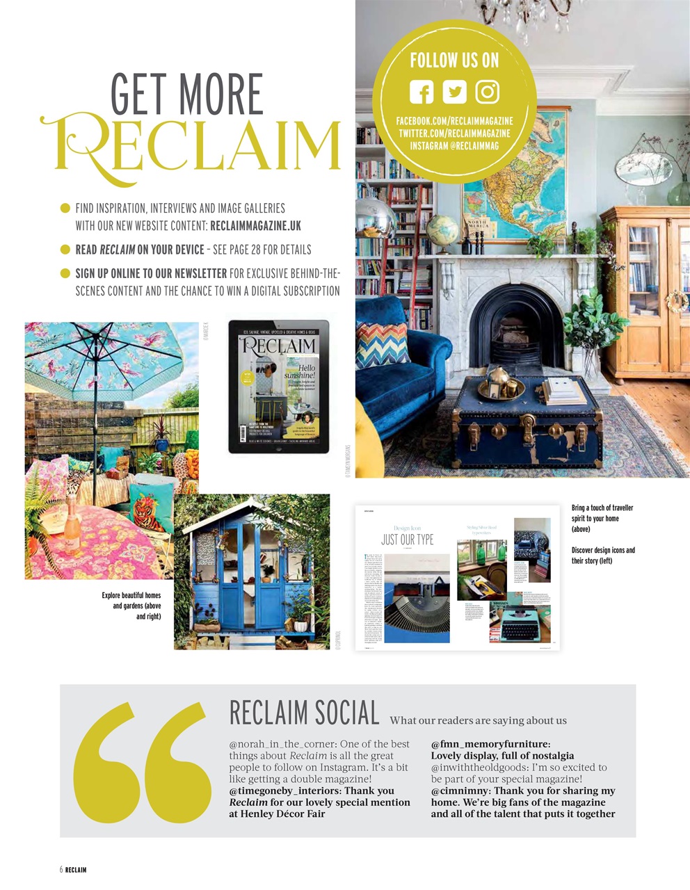 Reclaim Magazine - Issue 73 Subscriptions | Pocketmags
