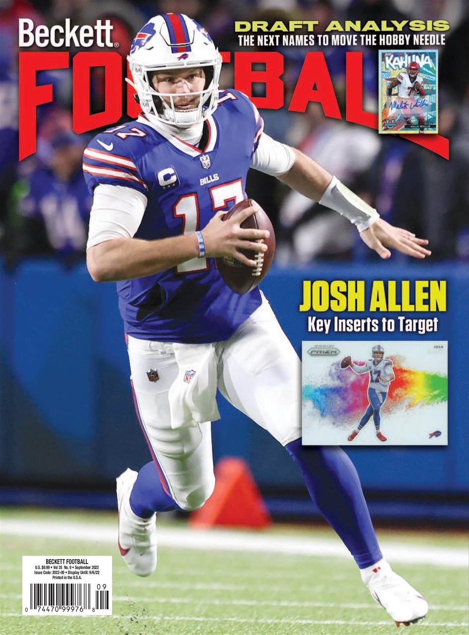 Beckett Football Magazine - September 2022 Subscriptions | Pocketmags