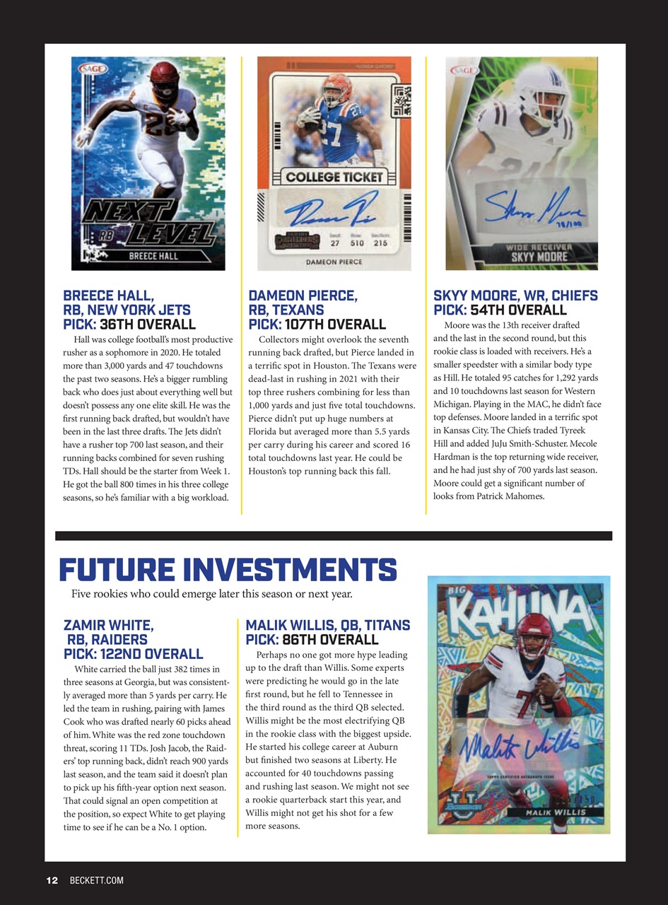 Beckett Football Magazine - September 2022 Subscriptions | Pocketmags