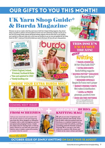 Simply Knitting Magazine - September 2022 Subscriptions | Pocketmags