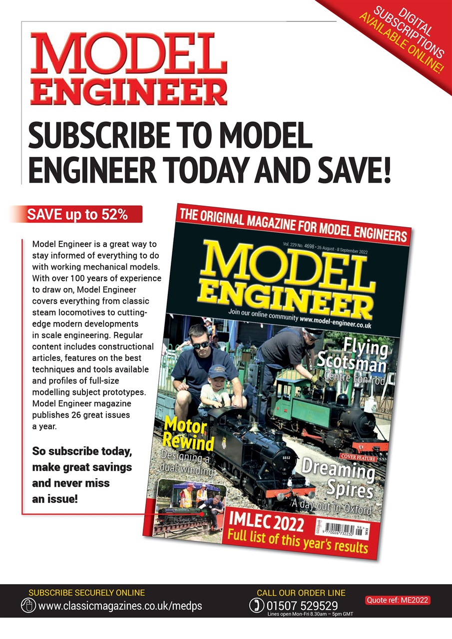 Model Engineer Magazine - 4698 Back Issue
