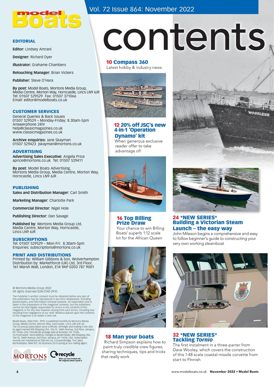 Model Boats Magazine - November 2022 Back Issue