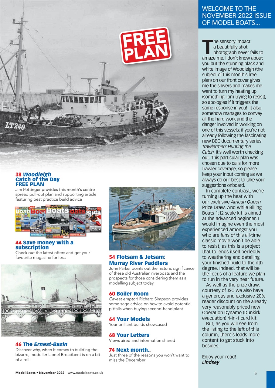 Model Boats Magazine - November 2022 Subscriptions | Pocketmags