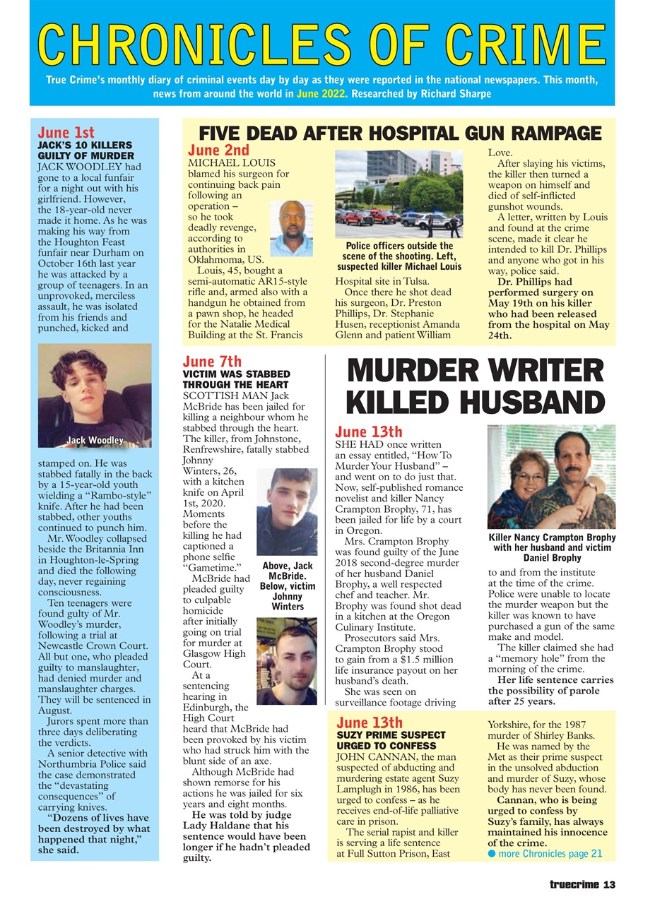 True Crime Magazine - True Crime August 2022 Subscriptions | Pocketmags
